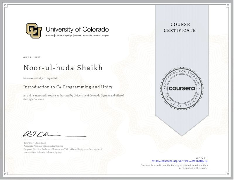 Noor-ul-huda S. on LinkedIn: #csharp #programming #unity # ... Noor-ul-huda S. on LinkedIn: #csharp #programming #unity # ...