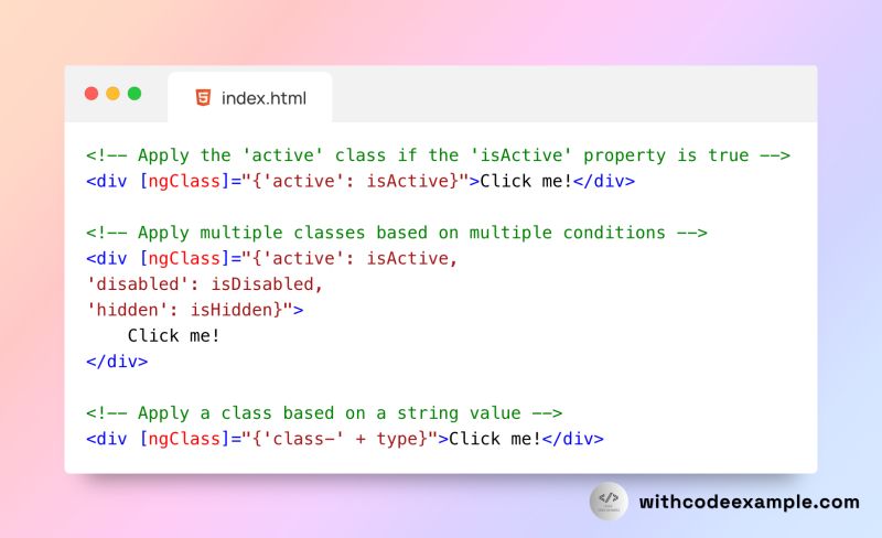 Harendra Kumar on LinkedIn: ngClass directive in Angular to ... Harendra Kumar on LinkedIn: ngClass directive in Angular to ...