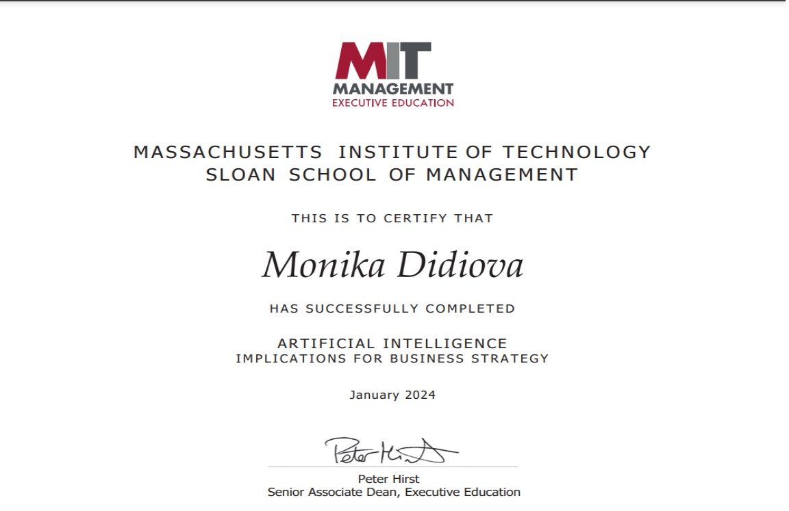 Monika Didiova on LinkedIn: #continuouslearning #mit # ... Monika Didiova on LinkedIn: #continuouslearning #mit # ...