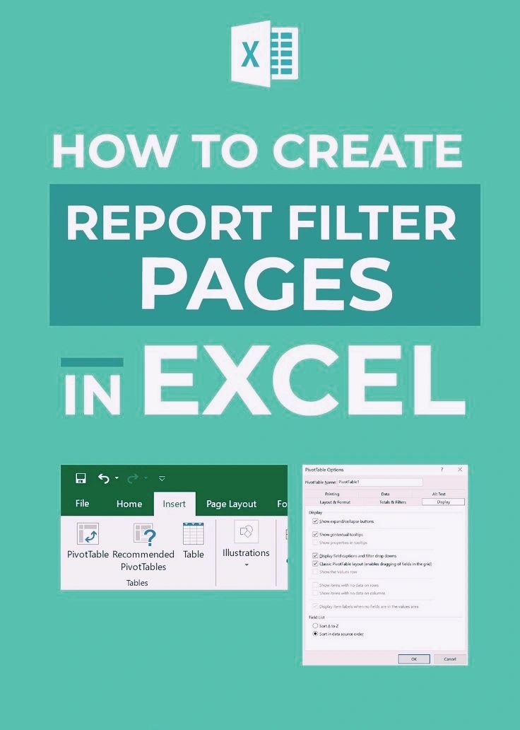 Ahmed Raza on LinkedIn: To create report filter pages in Excel: 1 ... Ahmed Raza on LinkedIn: To create report filter pages in Excel: 1 ...
