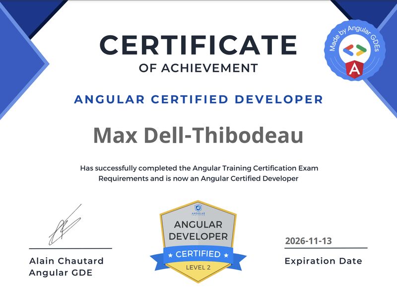 Maximilian Dell-Thibodeau on LinkedIn: #angular #angulardeveloper # ... Maximilian Dell-Thibodeau on LinkedIn: #angular #angulardeveloper # ...