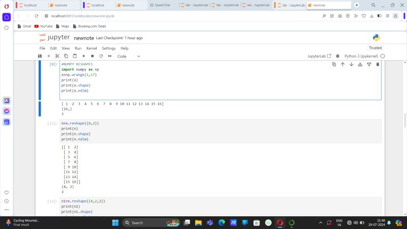 Charisma Yadav on LinkedIn: #numpy #python #techskills #learningjourney Charisma Yadav on LinkedIn: #numpy #python #techskills #learningjourney