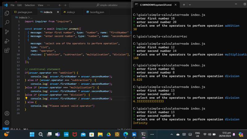 How I built a simple calculator using TypeScript | Mahnoor Imran posted ... How I built a simple calculator using TypeScript | Mahnoor Imran posted ...