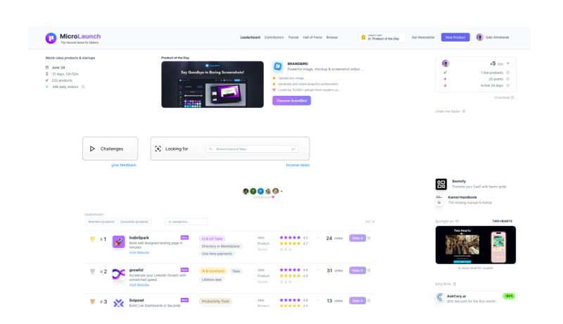Said AITMBAREK on LinkedIn: New concept exploration for microlaunch.net ... Said AITMBAREK on LinkedIn: New concept exploration for microlaunch.net ...