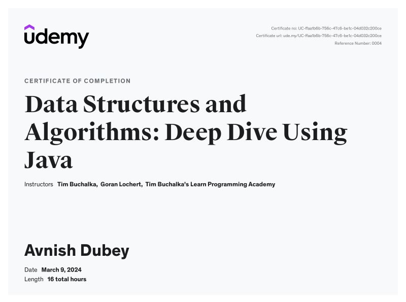 Avnish Dubey on LinkedIn: #datastructures #algorithms #java # ... Avnish Dubey on LinkedIn: #datastructures #algorithms #java # ...