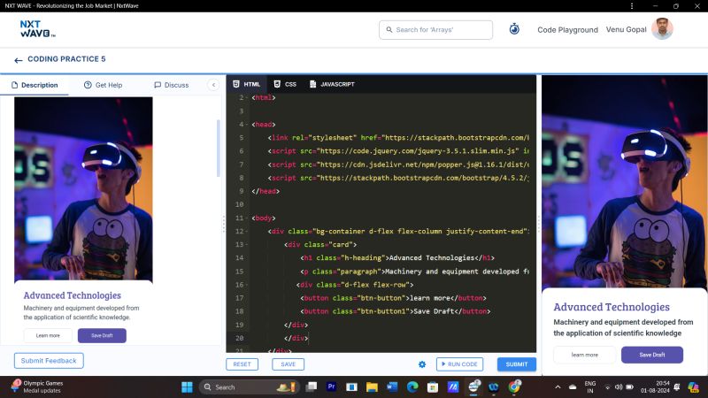 Venu Gopal Chintha on LinkedIn: #30daysofcode #30daysofcode #nxtwave #ccbp Venu Gopal Chintha on LinkedIn: #30daysofcode #30daysofcode #nxtwave #ccbp