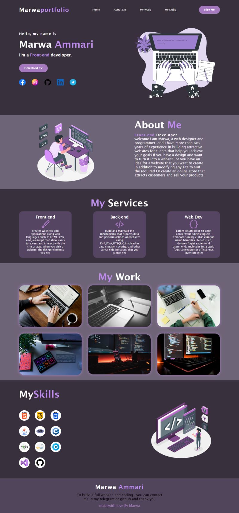 Marwa Ammari on LinkedIn: #css #html5 #javascript #frontenddeveloper Marwa Ammari on LinkedIn: #css #html5 #javascript #frontenddeveloper