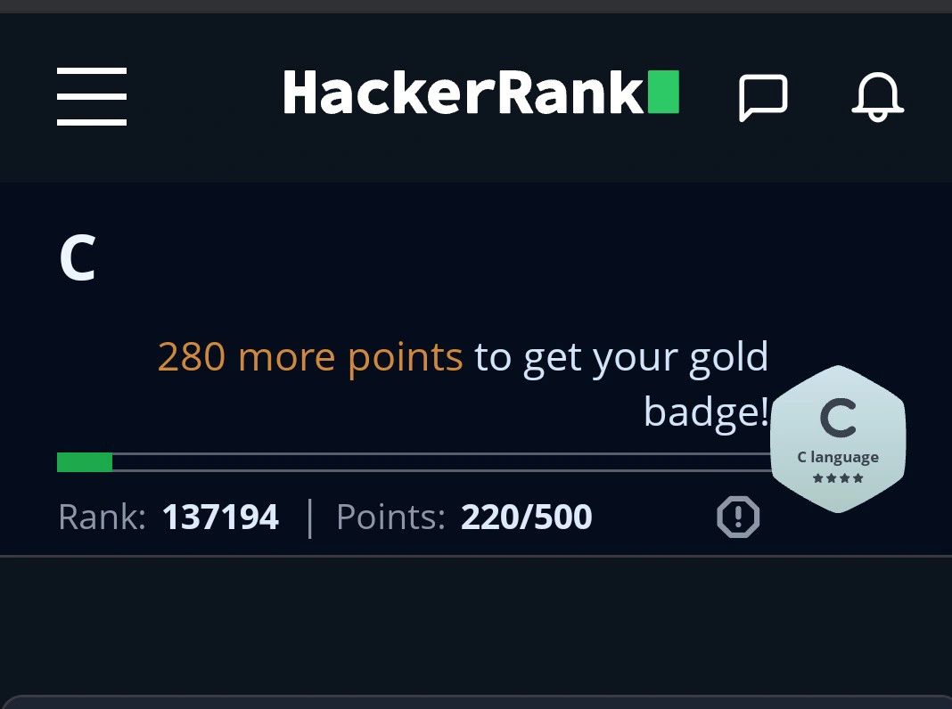 Mahak Gupta on LinkedIn: #cprogramming #hackerrank #coding Mahak Gupta on LinkedIn: #cprogramming #hackerrank #coding
