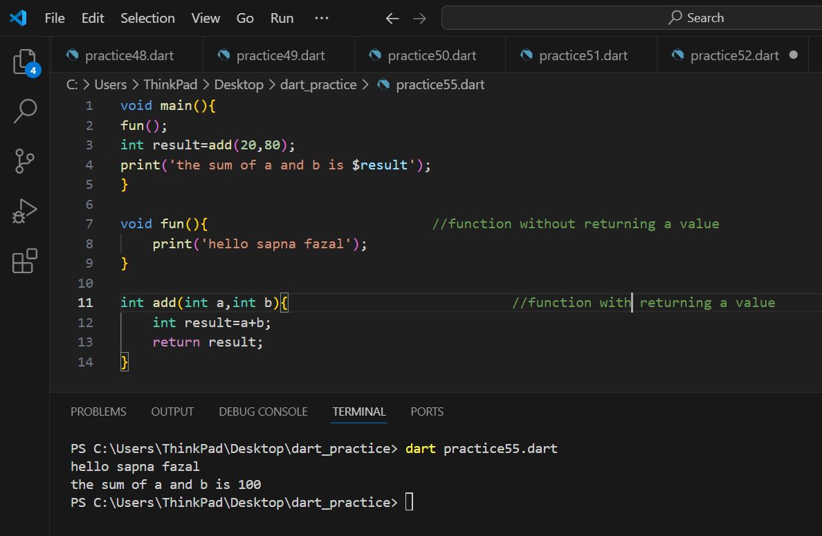 Sapna Fazal on LinkedIn: #dart #programming #coding # ... Sapna Fazal on LinkedIn: #dart #programming #coding # ...