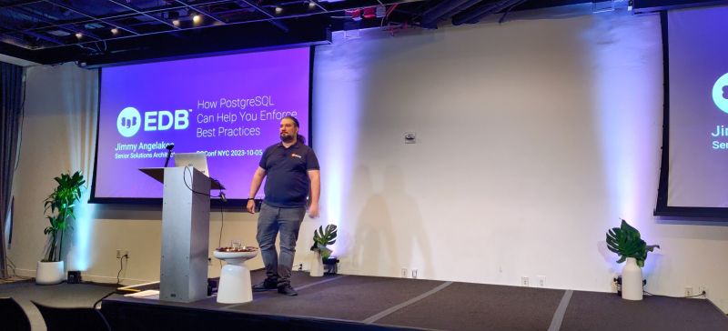 Jimmy Angelakos on LinkedIn: #postgres #conference #pgconfnyc # ... Jimmy Angelakos on LinkedIn: #postgres #conference #pgconfnyc # ...