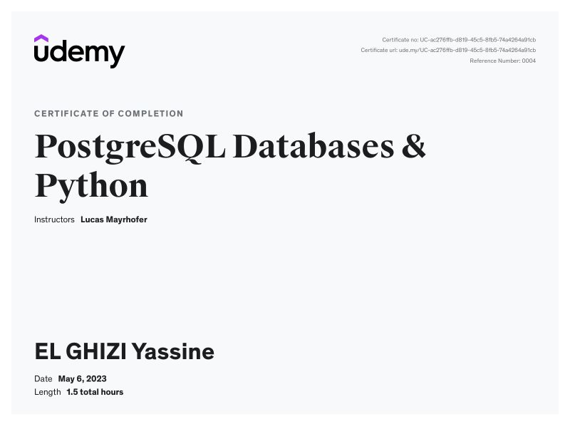 Yassine EL GHIZI on LinkedIn: #postgresql #database #python Yassine EL GHIZI on LinkedIn: #postgresql #database #python