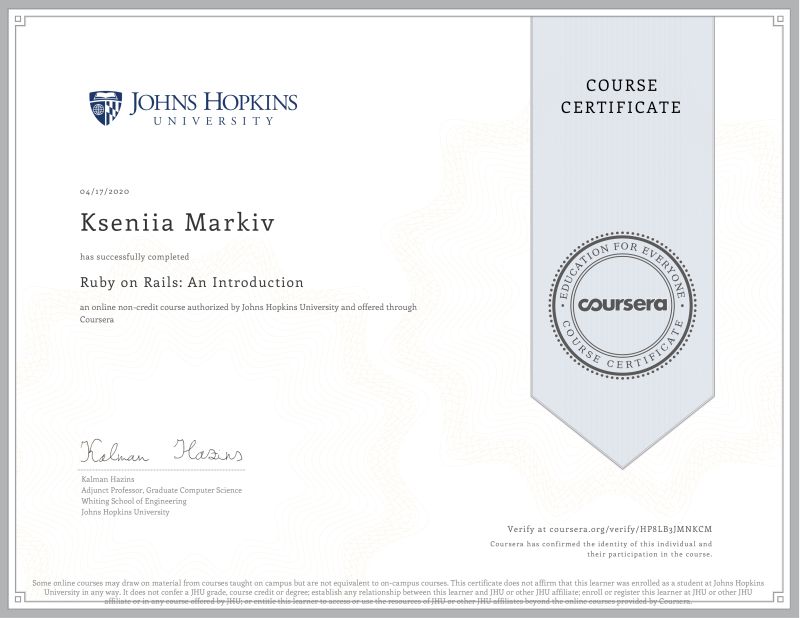 Kseniia Markiv on LinkedIn: #rubyonrails #ruby #rails #webdeveloper # ... Kseniia Markiv on LinkedIn: #rubyonrails #ruby #rails #webdeveloper # ...