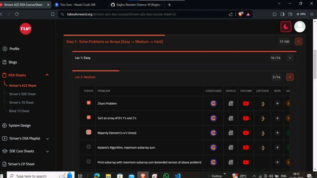 Raghu Nandan Sharma on LinkedIn: #striver #strivera2zdsacourse #dsa # ... Raghu Nandan Sharma on LinkedIn: #striver #strivera2zdsacourse #dsa # ...