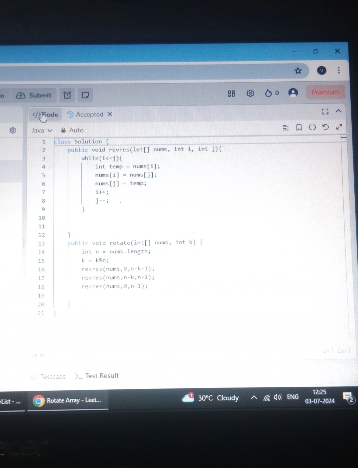 Vivek Kumar Shrivastava on LinkedIn: ππRotate Array - LeetCode problem ππ Vivek Kumar Shrivastava on LinkedIn: ππRotate Array - LeetCode problem ππ