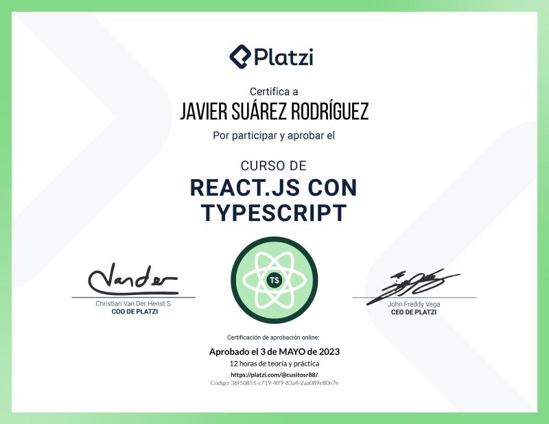 Javier Suarez on LinkedIn: #react #typescript #nextjs Javier Suarez on LinkedIn: #react #typescript #nextjs
