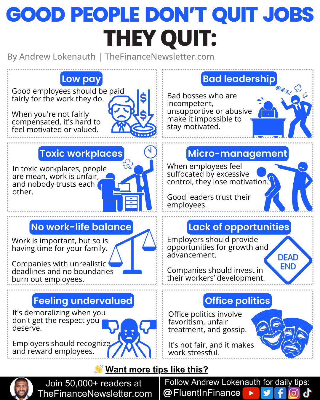 Andrew Lokenauth on LinkedIn: Good people don't quit jobs. They quit: 1 ... Andrew Lokenauth on LinkedIn: Good people don't quit jobs. They quit: 1 ...