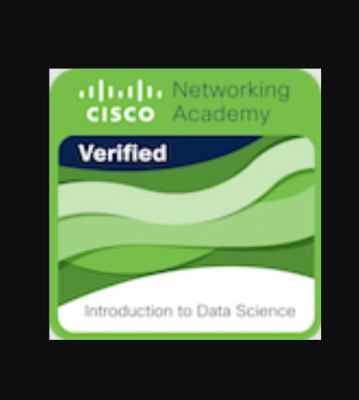 H. SAI SIVA RUBHA on LinkedIn: #datascience #certification #cisconetacad H. SAI SIVA RUBHA on LinkedIn: #datascience #certification #cisconetacad