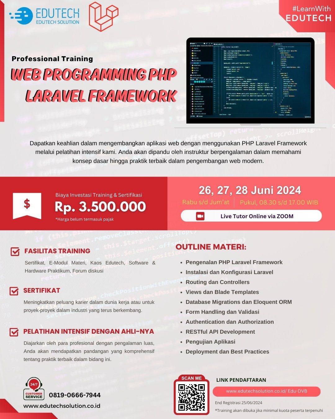 Training IT dan Telekomunikasi on LinkedIn: 🔘Online Training : Web ... Training IT dan Telekomunikasi on LinkedIn: 🔘Online Training : Web ...