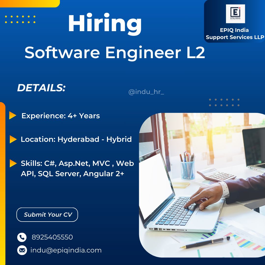 EPIQ INDIA SUPPORT SERVICES LLP on LinkedIn: #dotnet #mvc #webapi # ... EPIQ INDIA SUPPORT SERVICES LLP on LinkedIn: #dotnet #mvc #webapi # ...