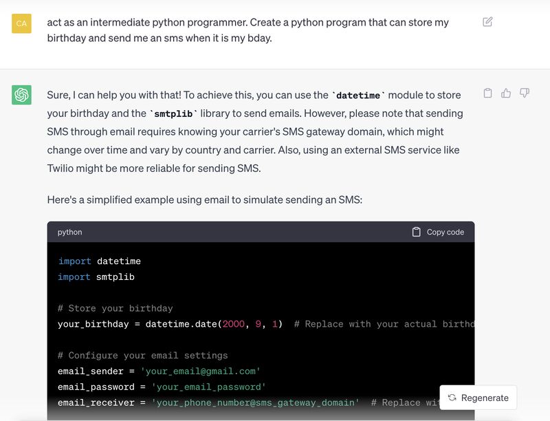Carlos Peralta on LinkedIn: #promptengineering #python # ... Carlos Peralta on LinkedIn: #promptengineering #python # ...