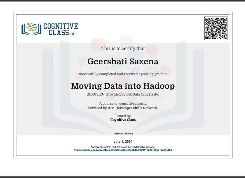 Geershati Saxena on LinkedIn: #hadoop #bigdata #hadoop #datascience # ... Geershati Saxena on LinkedIn: #hadoop #bigdata #hadoop #datascience # ...