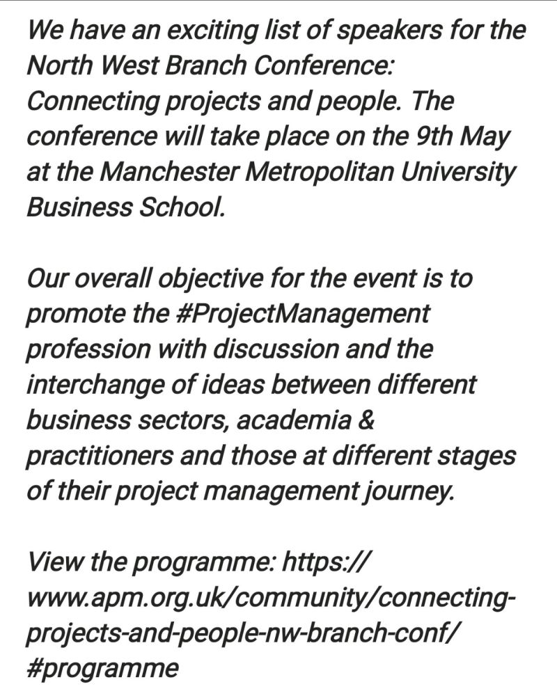 Gordon MacKay MBA BSc(Hons)BA(Hons)FAPM MInstLM posted on LinkedIn Gordon MacKay MBA BSc(Hons)BA(Hons)FAPM MInstLM posted on LinkedIn