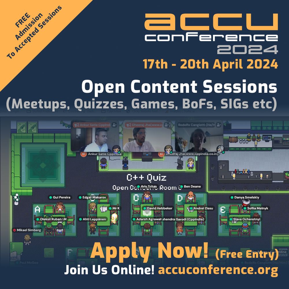ACCU Conference on LinkedIn: #accu #cplusplus #codemeetup ACCU Conference on LinkedIn: #accu #cplusplus #codemeetup