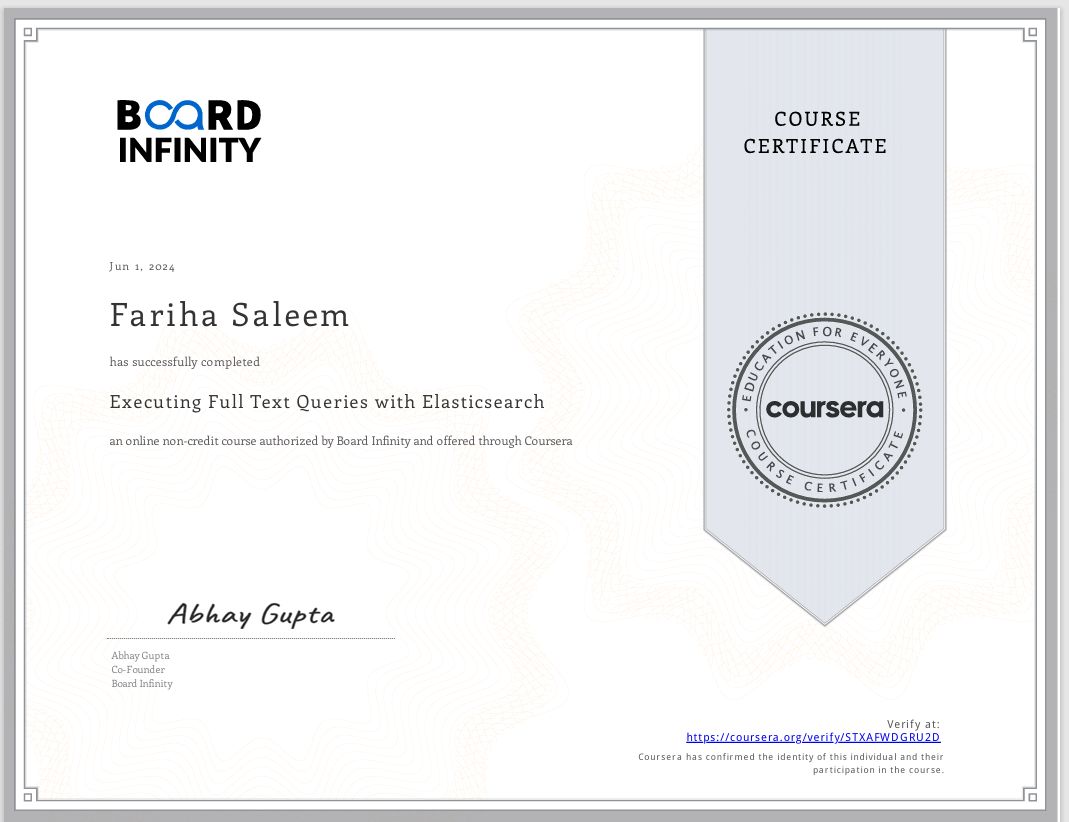 How to Execute Full Text Queries with Elasticsearch | fariha saleem ... How to Execute Full Text Queries with Elasticsearch | fariha saleem ...