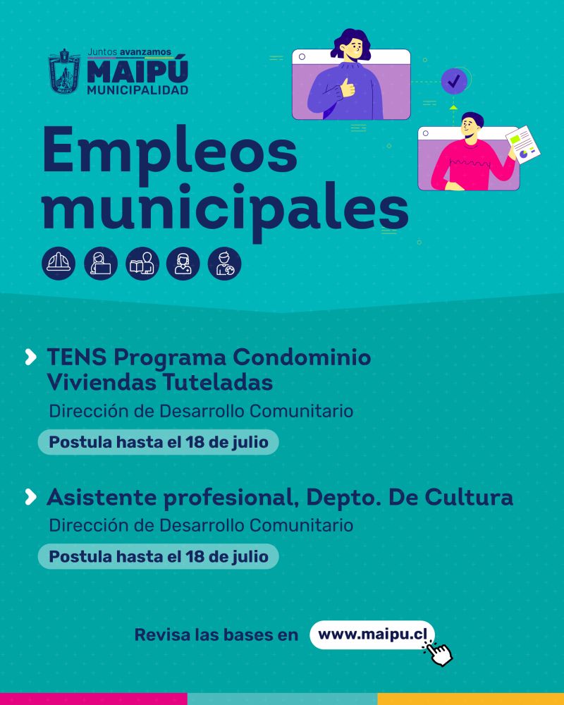 Municipalidad de Maipú en LinkedIn: #haypega #juntosavanzamos Municipalidad de Maipú en LinkedIn: #haypega #juntosavanzamos
