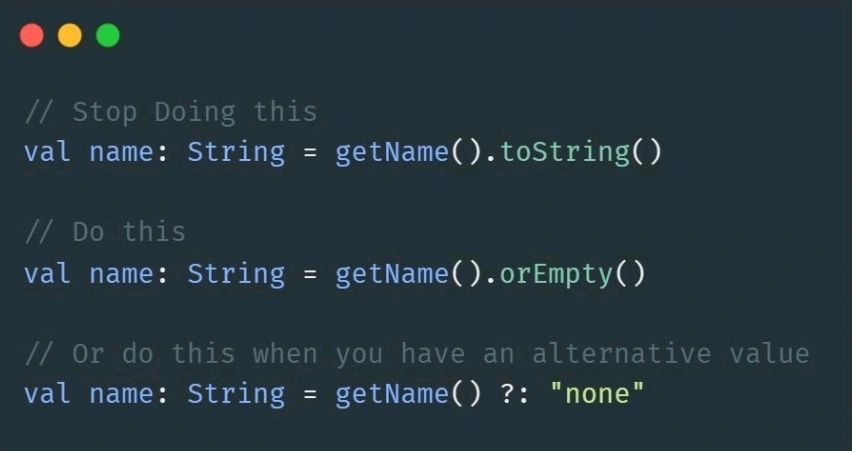 Sundos Tamimi on LinkedIn: #android #kotlin #tips #cleancode #bestpractices Sundos Tamimi on LinkedIn: #android #kotlin #tips #cleancode #bestpractices