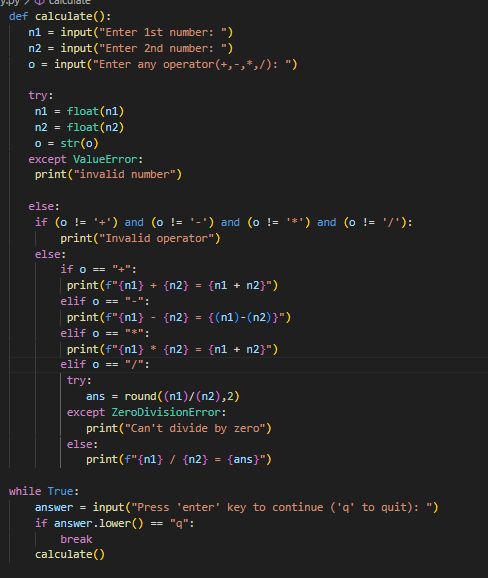 Joti Sukheja on LinkedIn: #python #calculator #programming #miniprojects Joti Sukheja on LinkedIn: #python #calculator #programming #miniprojects