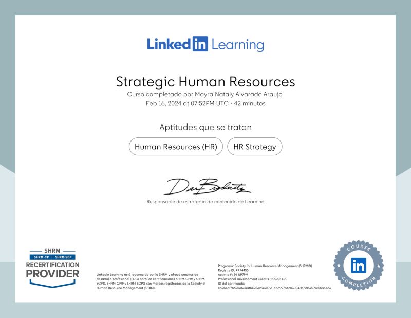 Mayra Alvarado on LinkedIn: Certificate of Completion Mayra Alvarado on LinkedIn: Certificate of Completion