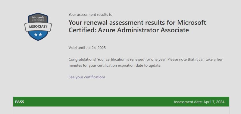 Ajay Singh Thakur on LinkedIn: #certificationrenewal Ajay Singh Thakur on LinkedIn: #certificationrenewal