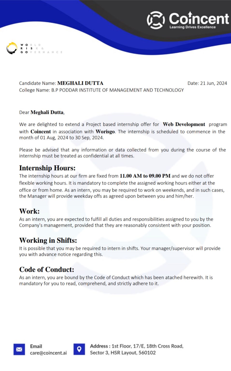Meghali Dutta on LinkedIn: Thrilled to share my first Web Development ... Meghali Dutta on LinkedIn: Thrilled to share my first Web Development ...