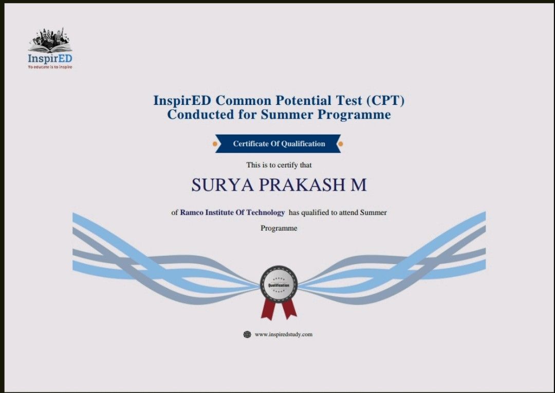SURYA PRAKASH M on LinkedIn: Having considered your performance in our ... SURYA PRAKASH M on LinkedIn: Having considered your performance in our ...