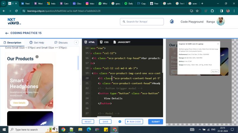 Ranga Bashyam on LinkedIn: #30daysofcode #html #css #bootstrap #ccbp # ... Ranga Bashyam on LinkedIn: #30daysofcode #html #css #bootstrap #ccbp # ...