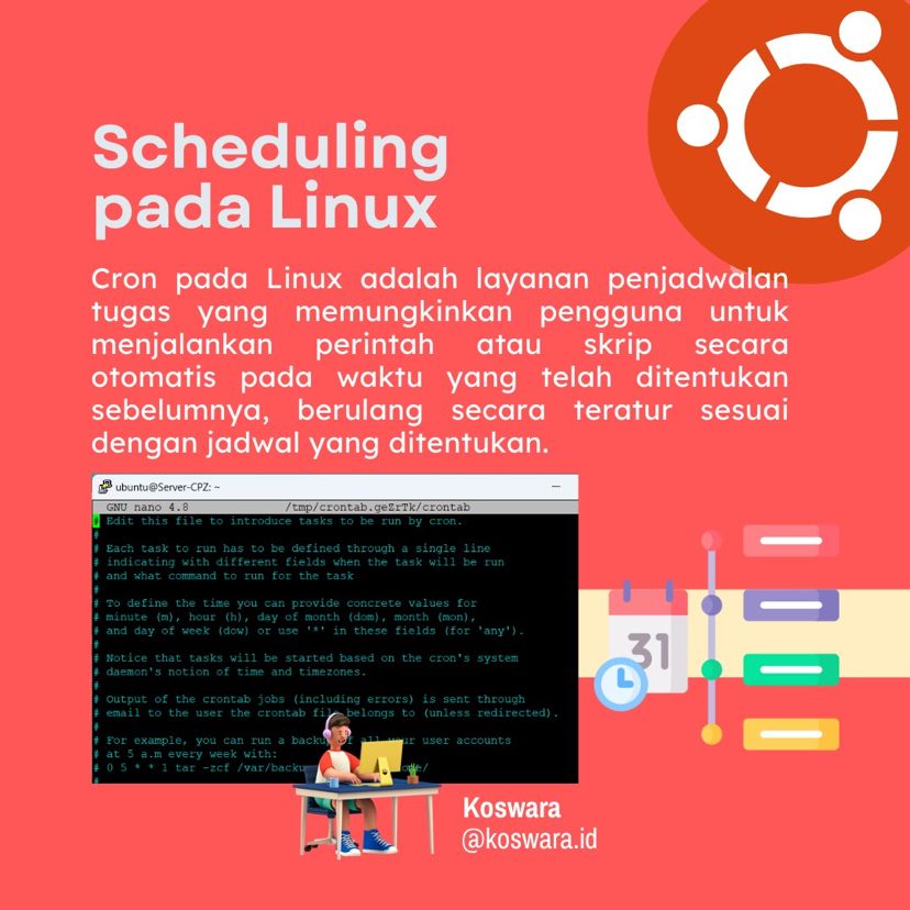 Koswara 🇮🇩 on LinkedIn: Dengan menggunakan cron, pengguna dapat ... Koswara 🇮🇩 on LinkedIn: Dengan menggunakan cron, pengguna dapat ...