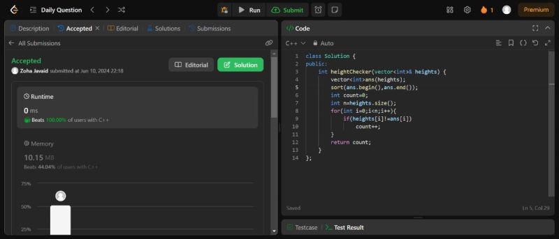 Zoha Javaid on LinkedIn: #leetcode #codingchallenge #day1 Zoha Javaid on LinkedIn: #leetcode #codingchallenge #day1