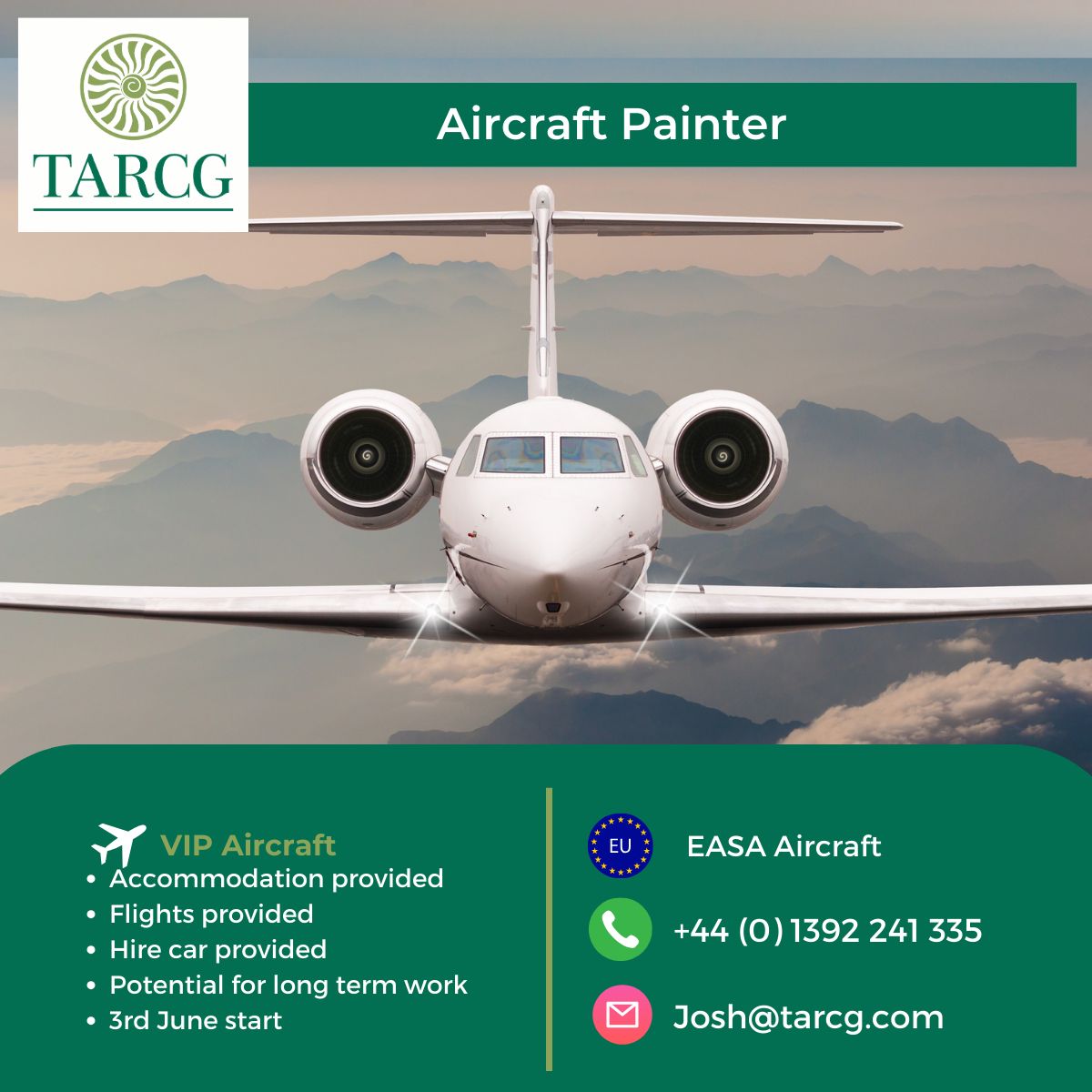 Josh Sanchez (CertRP) on LinkedIn: ⏰ VIP Aircraft - Painters TARCG is ... Josh Sanchez (CertRP) on LinkedIn: ⏰ VIP Aircraft - Painters TARCG is ...