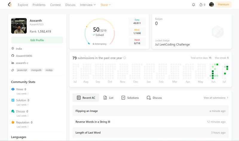 Aswanth C on LinkedIn: #leetcode #problemsolving #coding # ... Aswanth C on LinkedIn: #leetcode #problemsolving #coding # ...