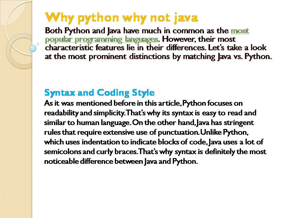 Rohit Mohanpuriya on LinkedIn: why python why not java Gajendraditya Gaur Rohit Mohanpuriya on LinkedIn: why python why not java Gajendraditya Gaur