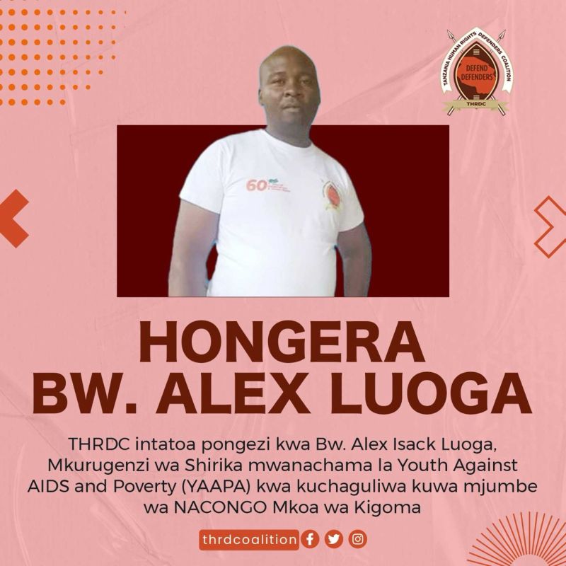 TANZANIA HUMAN RIGHTS DEFENDERS COALITION (THRDC) on LinkedIn: Mtandao ... TANZANIA HUMAN RIGHTS DEFENDERS COALITION (THRDC) on LinkedIn: Mtandao ...