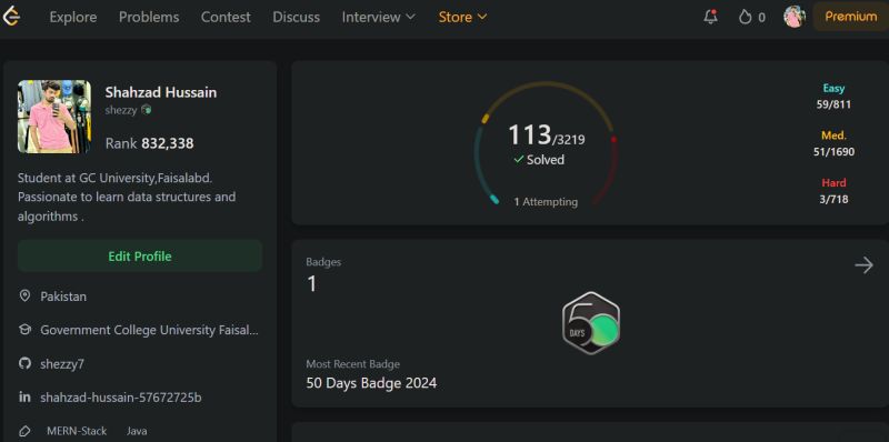 Shahzad Hussain on LinkedIn: #leetcode #dsa #problemsolving | 19 comments Shahzad Hussain on LinkedIn: #leetcode #dsa #problemsolving | 19 comments