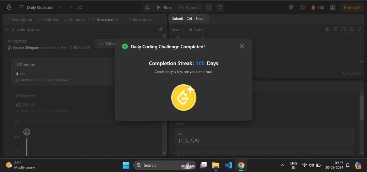 Apurva Shingare on LinkedIn: #leetcode #codingjourney #consistency ... Apurva Shingare on LinkedIn: #leetcode #codingjourney #consistency ...