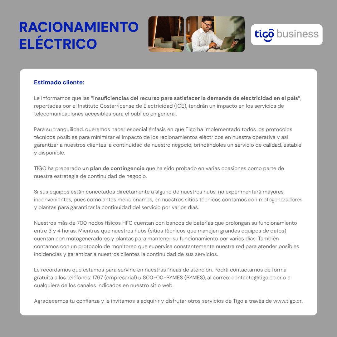 Tigo Costa Rica on LinkedIn: Tigo Business informa: Tigo Costa Rica on LinkedIn: Tigo Business informa: