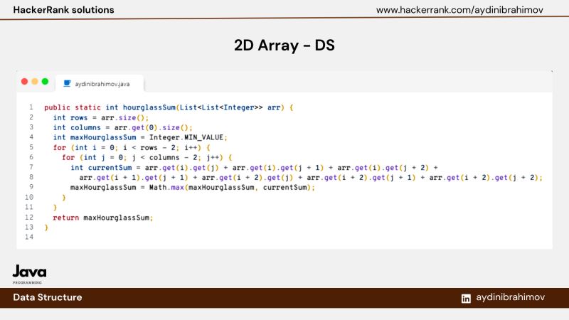 Aydin Ibrahimov on LinkedIn: #datastructure #algorithms #hackerrank # ... Aydin Ibrahimov on LinkedIn: #datastructure #algorithms #hackerrank # ...
