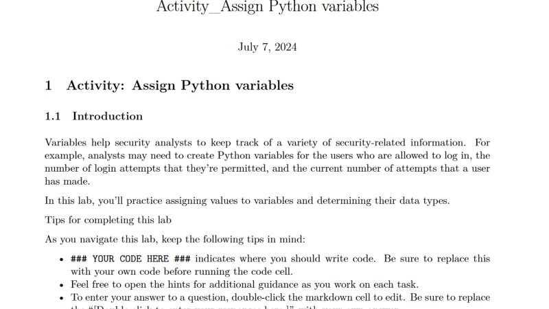 Glenn Williams on LinkedIn: Assign Python Variables Coursera Project Glenn Williams on LinkedIn: Assign Python Variables Coursera Project