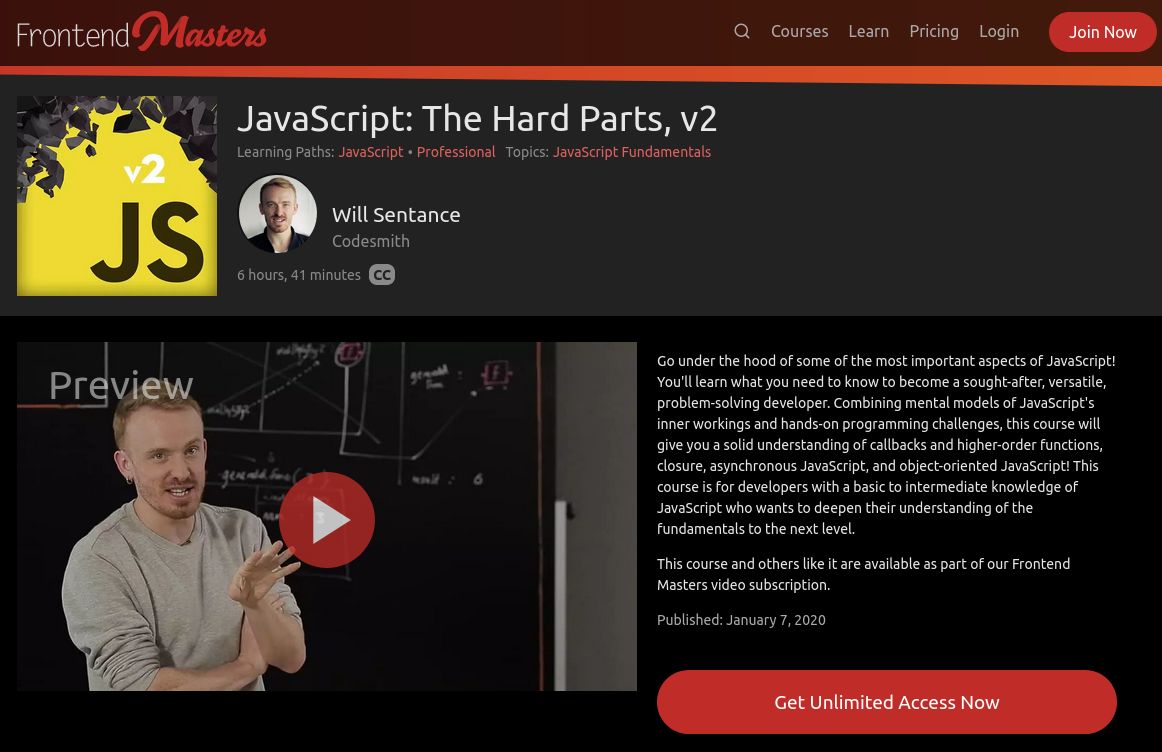 Paul Verdure on LinkedIn: #frontendmasters #javascript #learningjourney Paul Verdure on LinkedIn: #frontendmasters #javascript #learningjourney