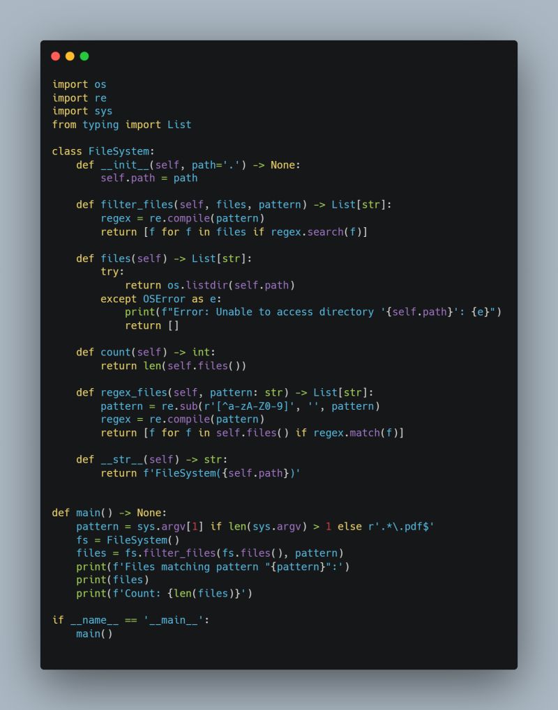 Mike Odnis on LinkedIn: Python code snippet for files and dirs Mike Odnis on LinkedIn: Python code snippet for files and dirs