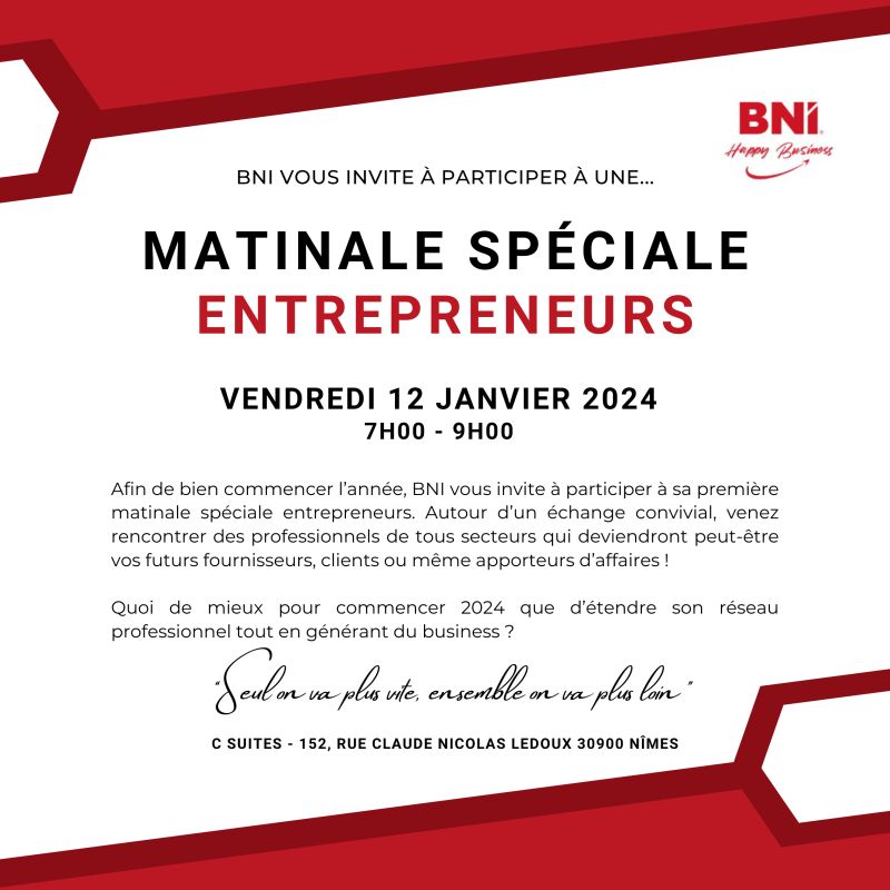 BNI NimOstia sur LinkedIn : #invitation #bni #matinale #entrepreneurs BNI NimOstia sur LinkedIn : #invitation #bni #matinale #entrepreneurs